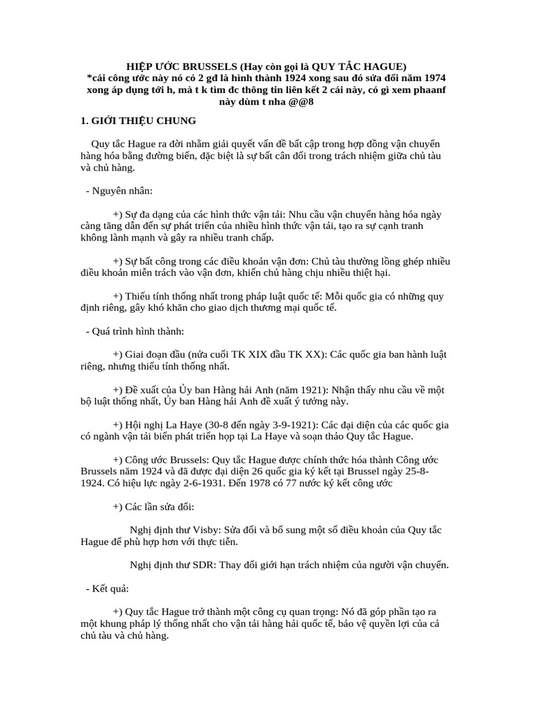 Hiệp Ước Brussels | PDF