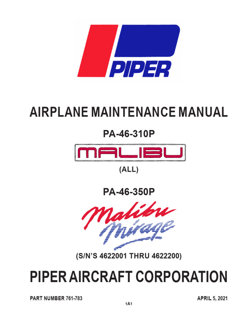 Amm Pa46-310p | PDF | Landing Gear | Aerospace