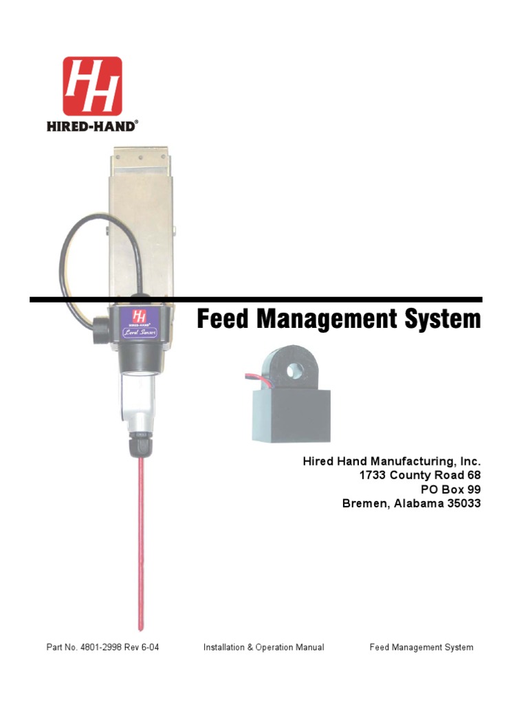 Feed Management System Manual | PDF | Electrical Connector | Electrical ...