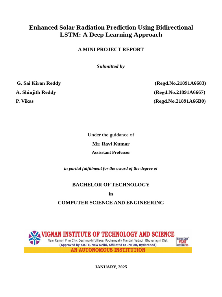 Solar Documentation | PDF | Deep Learning | Forecasting