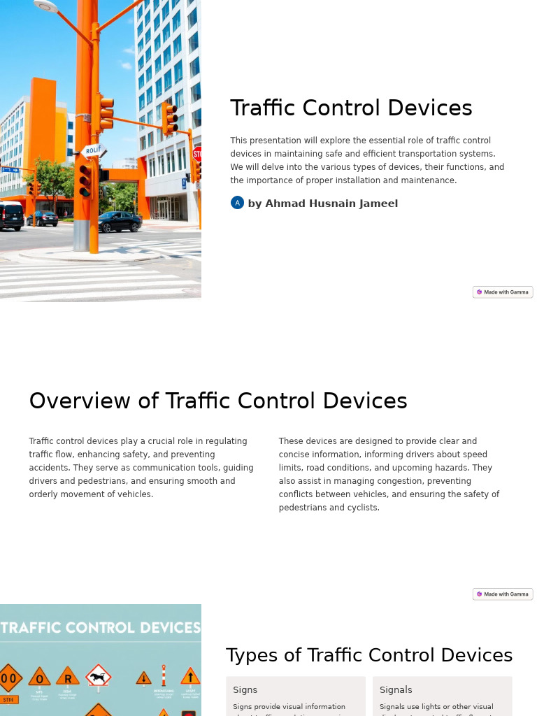 Traffic Control Devices | PDF | Traffic | Intersection (Road)
