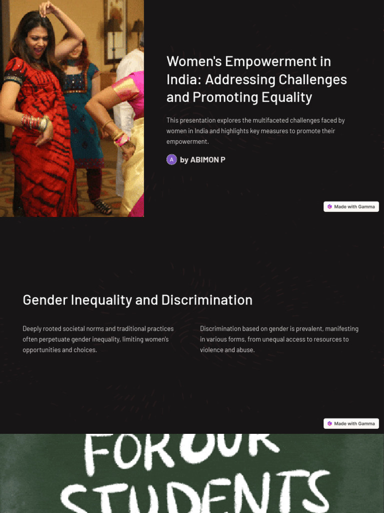 Womens Empowerment in India Addressing Challenges and Promoting ...