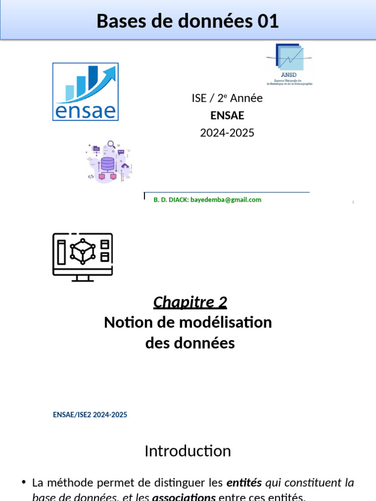 Modélisation des données en bases de données | PDF