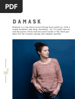 Turtle Dove V-Neck Sweater Pattern | PDF | Knitting | Yarn