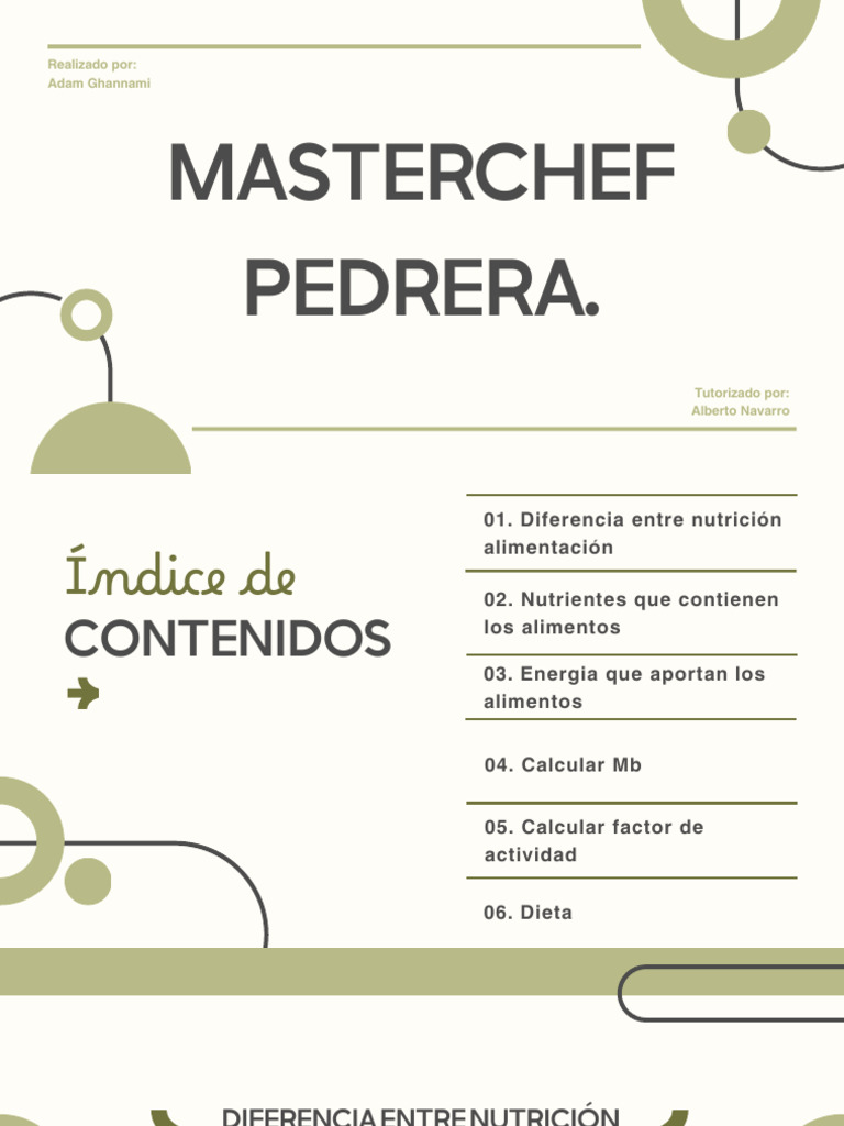 MasterChef Pedrera. | PDF