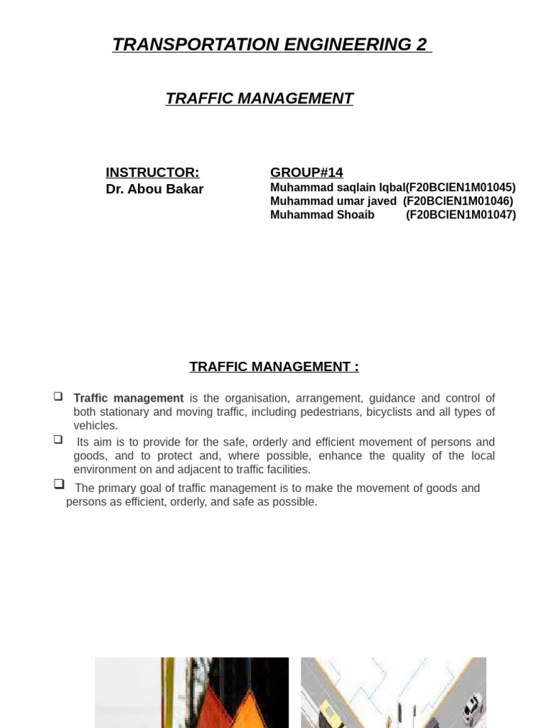 14, (Traffic Management) | PDF | Traffic | Software