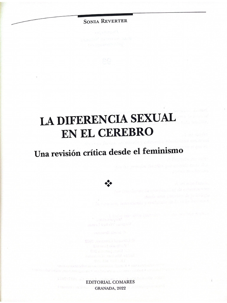 reverter la diferencia sexual en el cere | PDF
