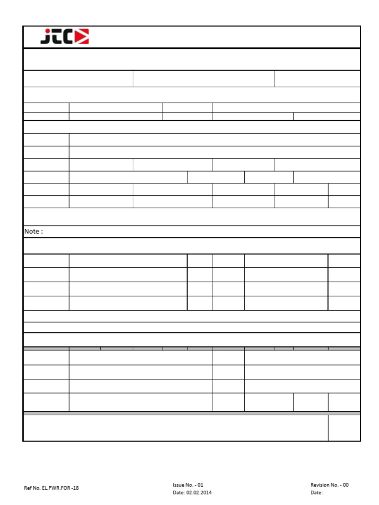Equipment Return Note Template | PDF