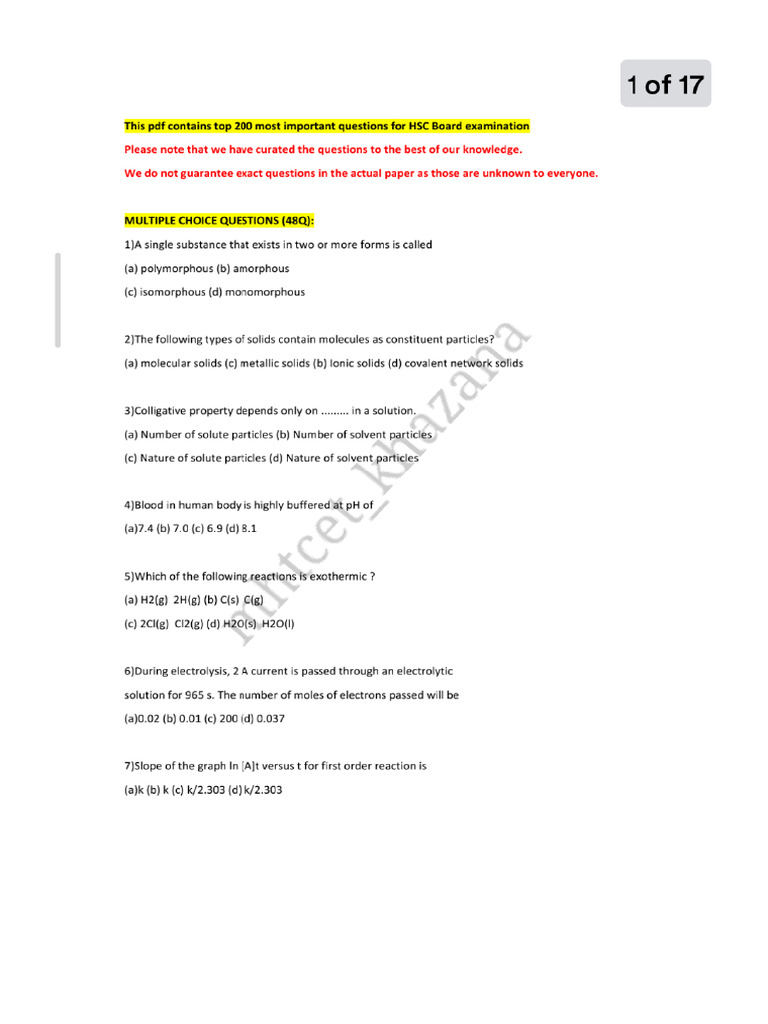 Chem 200 | PDF