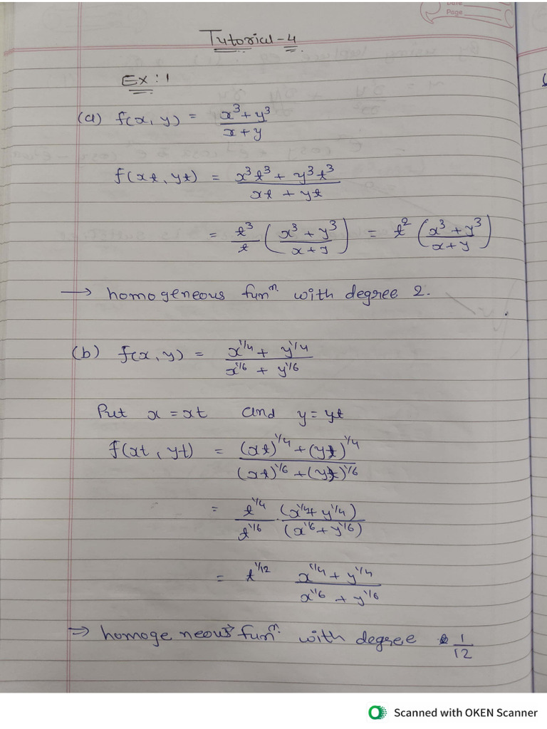 Tutorial 4 Solution | PDF