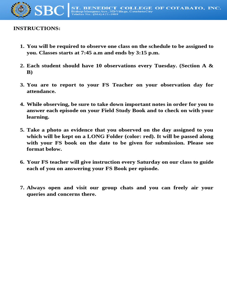 PRAC 1 Schedule Instructions | PDF | Learning | Behavior Modification