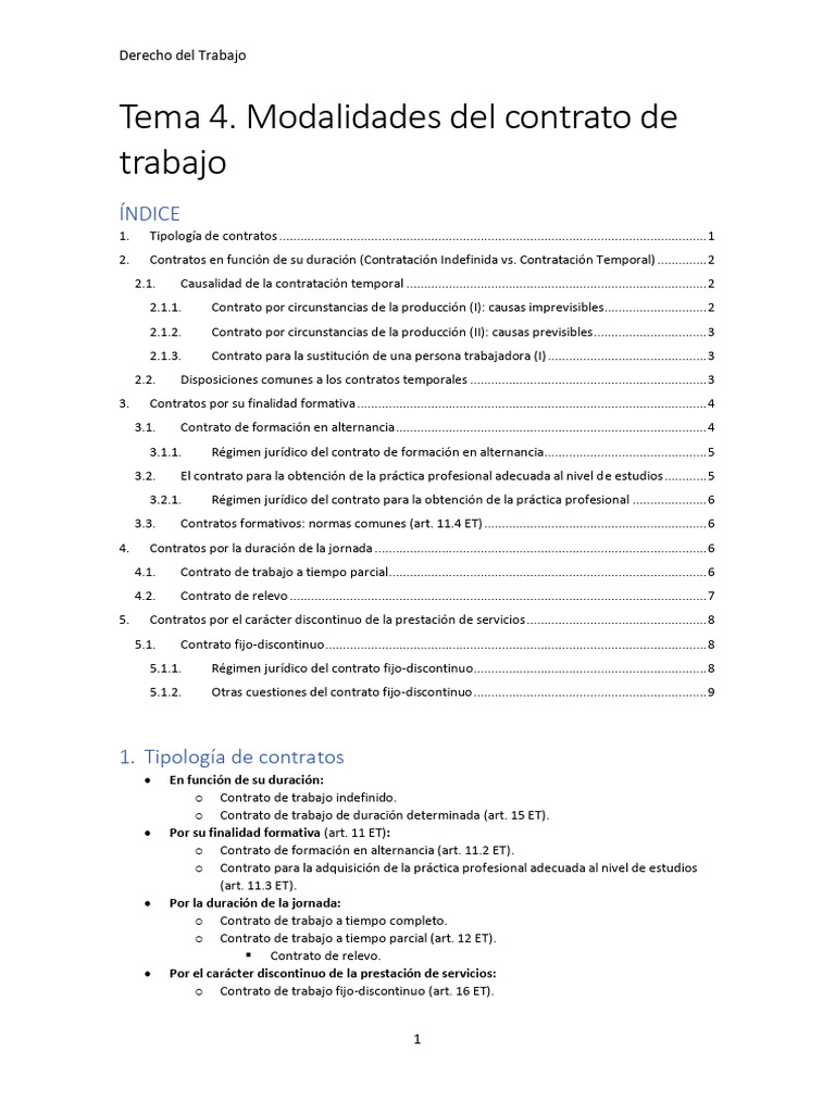 Wuolah Free TEMA 4. Modalidades Del Contrato de Trabajo ACABADO Gulag Free | PDF | Jubilación ...