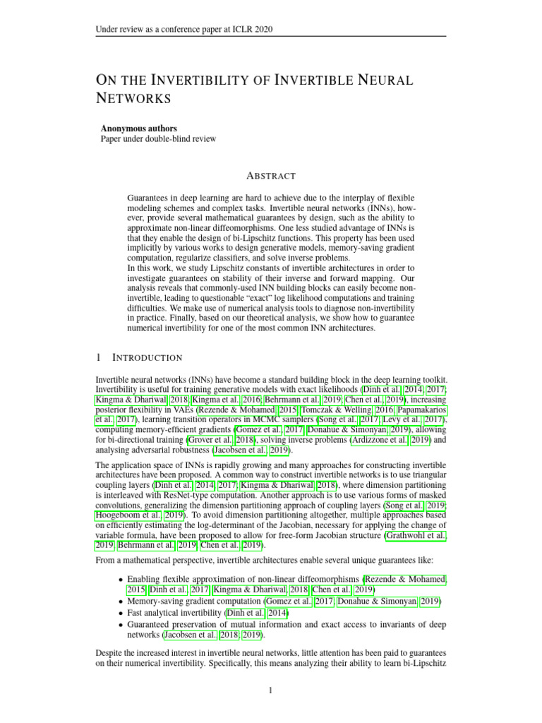 On the Invertibility of Invertible Nn | PDF | Artificial Neural Network | Numerical Analysis