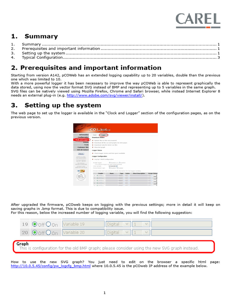 New Logger and SVG Graph pCOWeb | PDF | Computing | Computer Data