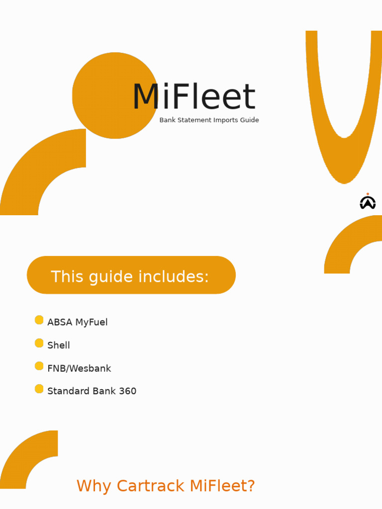 MiFleet Bank Statement Import Guide | PDF | Computing