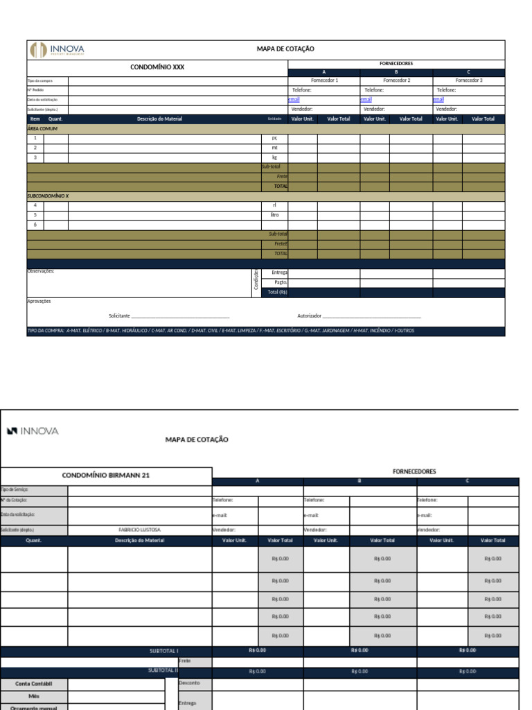 Mapa de 4 Cotação Principal Para Usar | PDF | Business