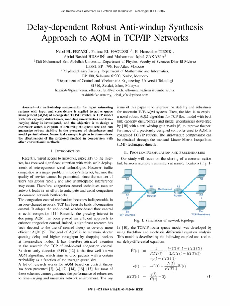 elfezazi2016 | PDF | Network Congestion | Computer Network