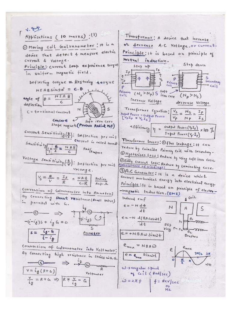 physics capsule 2025 new | PDF | Electromagnetic Induction | Inductance