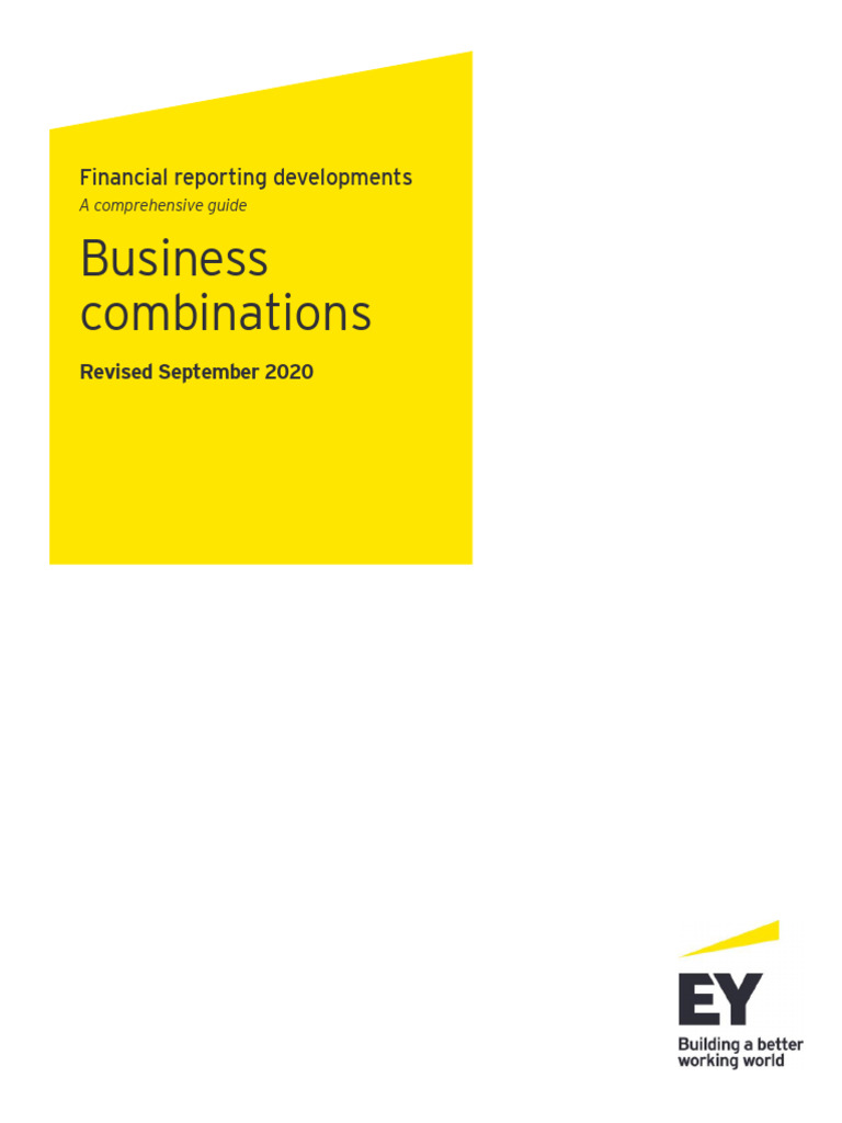 Business Combinations: Financial Reporting Guide | PDF | Mergers And ...