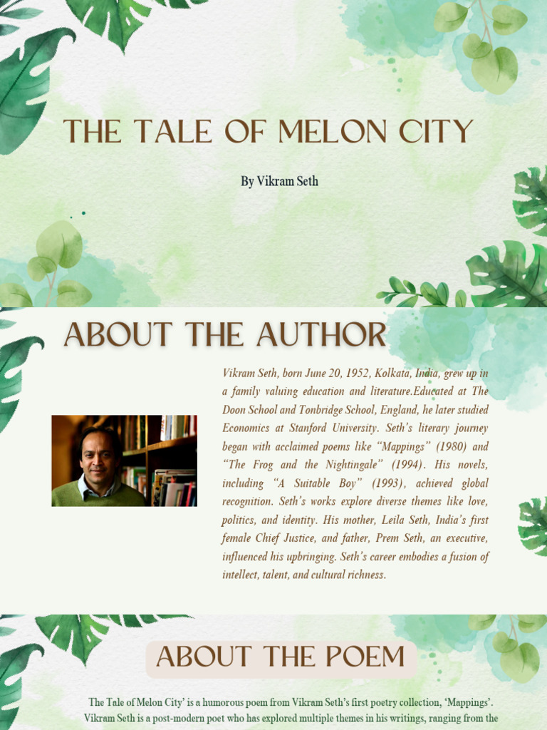 The Tale of Melon City | PDF | Poetry