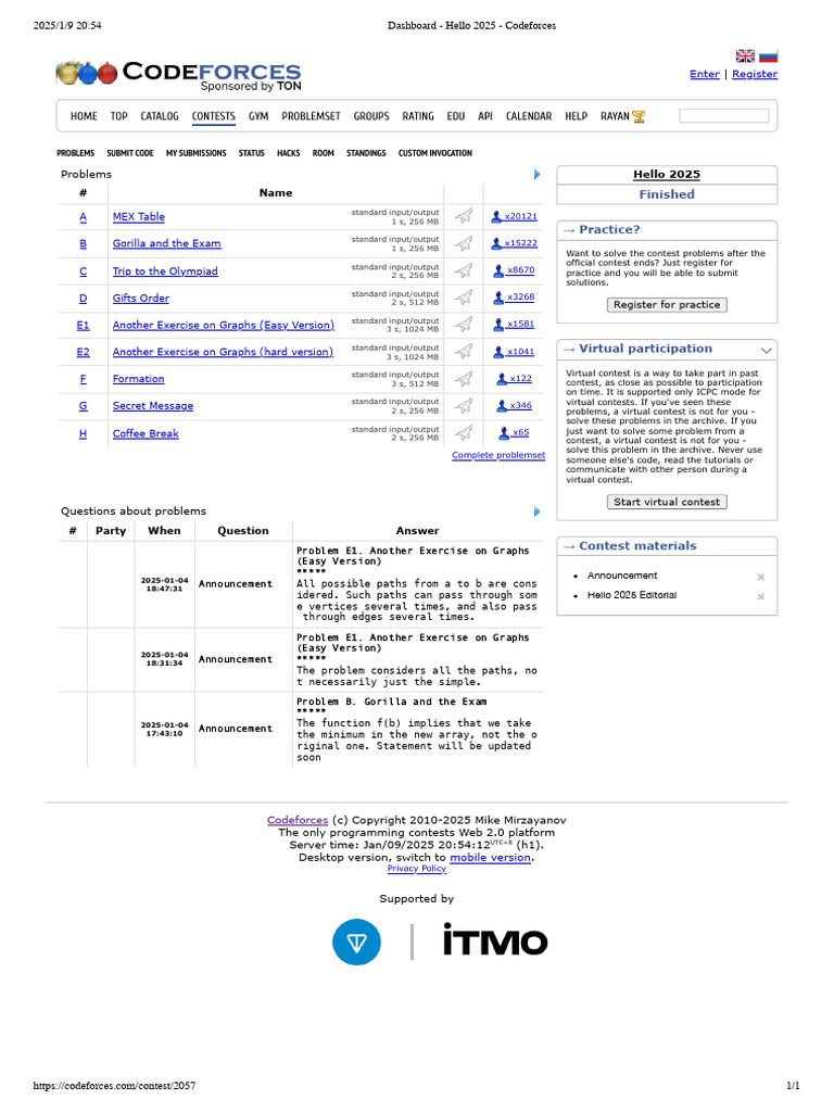 Dashboard Hello 2025 Codeforces Pdf Mathematical Relations Theoretical Computer Science