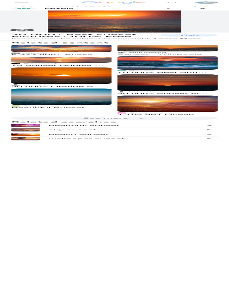 Sunset Photo - Google Search | PDF | Sunset | Imaging