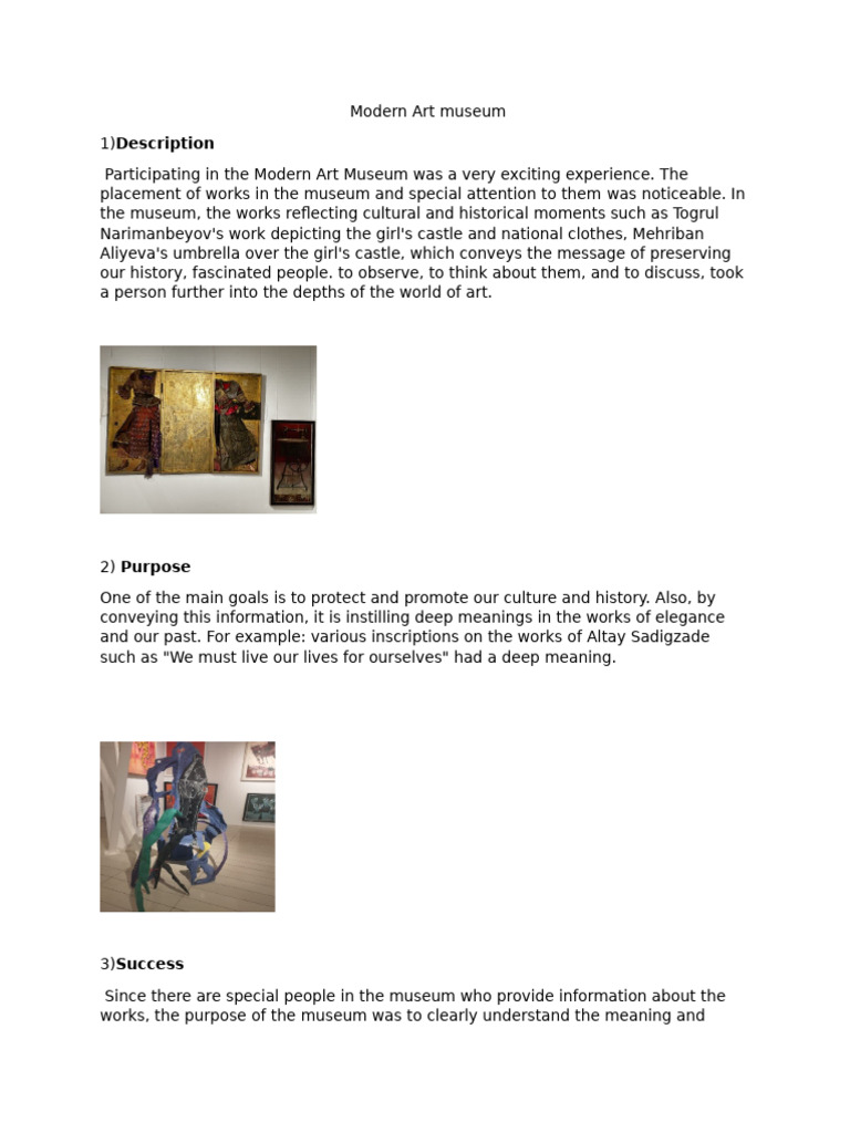 Modern Art Museum | PDF | Museum | Liberal Arts Education