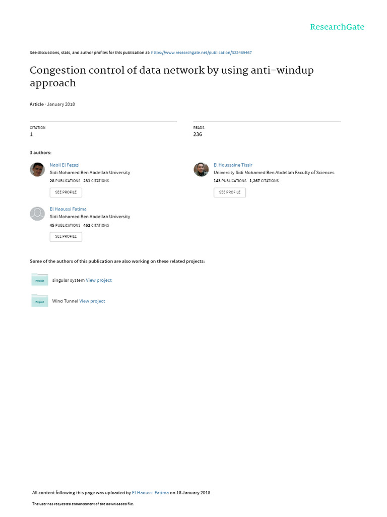 P3 Congestion 1 Pdf Network Congestion Transmission Control Protocol