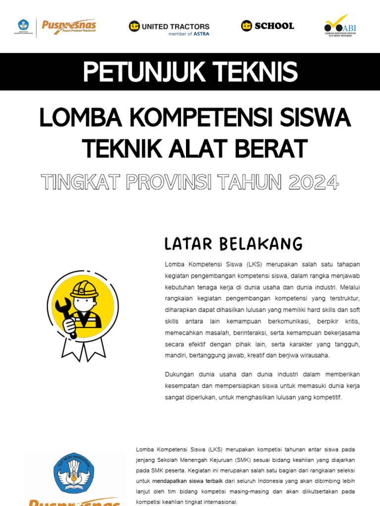 LKS SMK Teknik Alat Berat 2024 PROVINSI KALSEL | PDF
