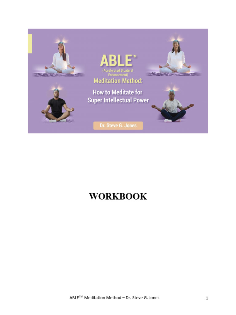 ABLE Meditation Method Workbook | PDF | Meditation | Mindfulness