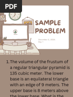 Volume Calculations for Frustums | PDF | Volume | Geometric Objects