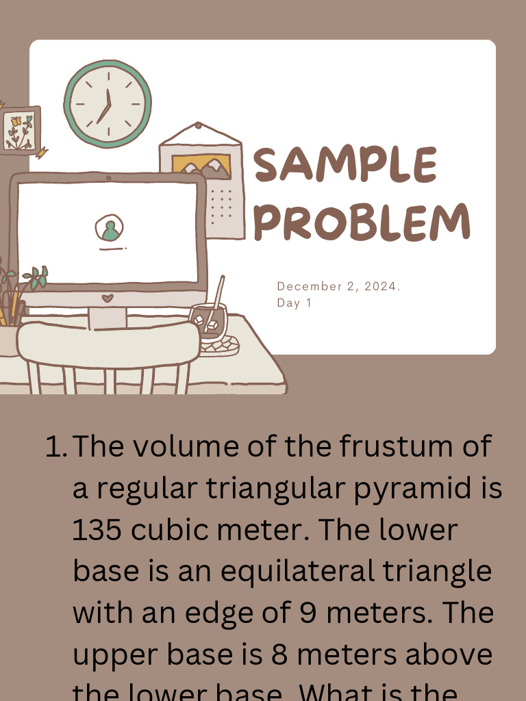 Sample Problem Day 1 | PDF