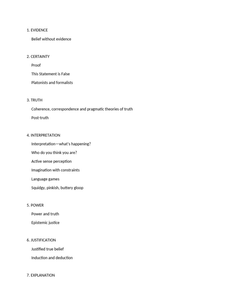 The IB Concepts and Definitions List | PDF