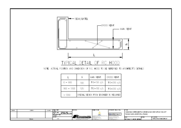 Typical RC Hood | PDF