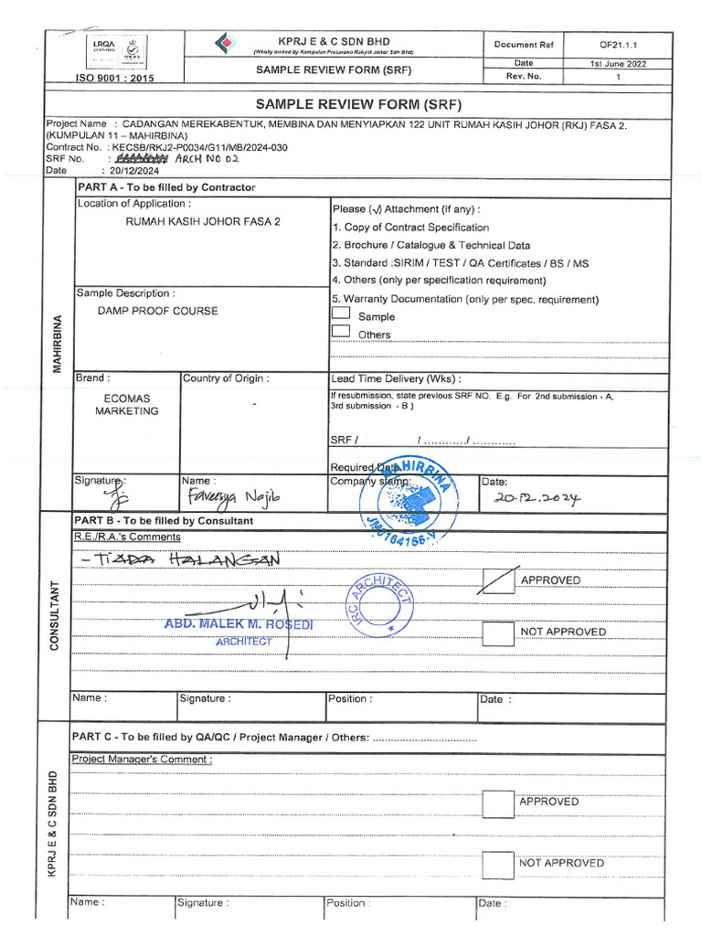MAHIRBINA-SRF-PART 1-Merged | PDF