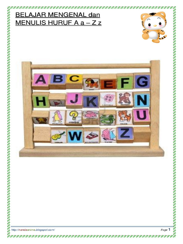 Belajar Mengenal Dan Menulis Huruf ABC | PDF