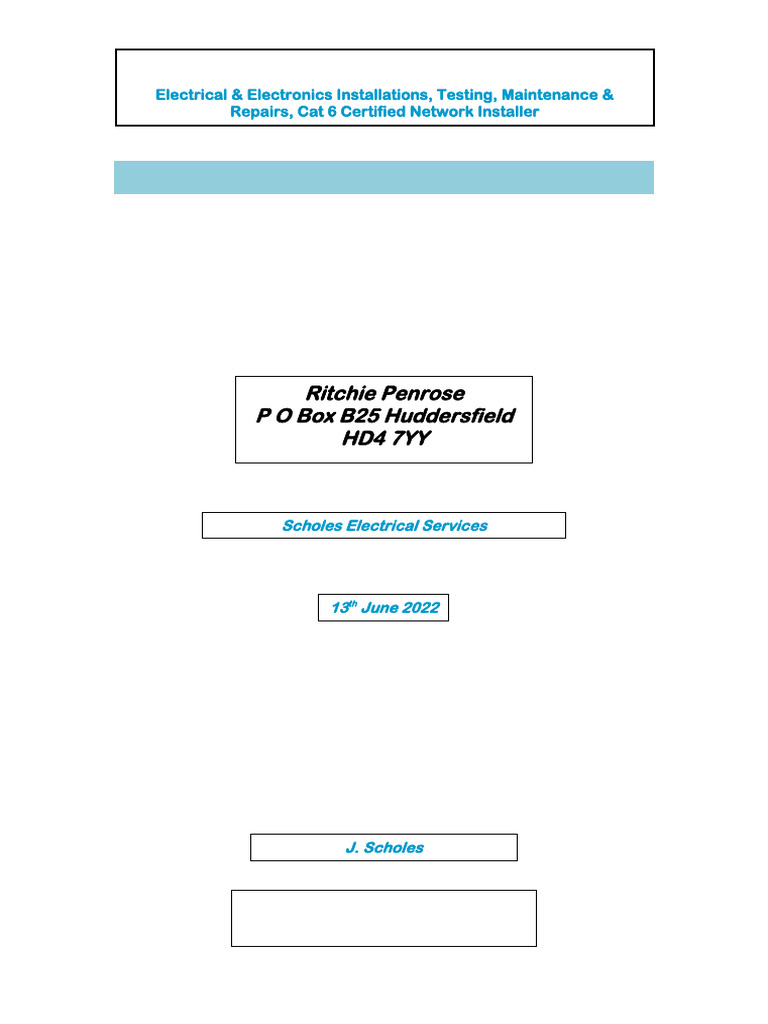 PAT Testing Certificate 2022 | PDF