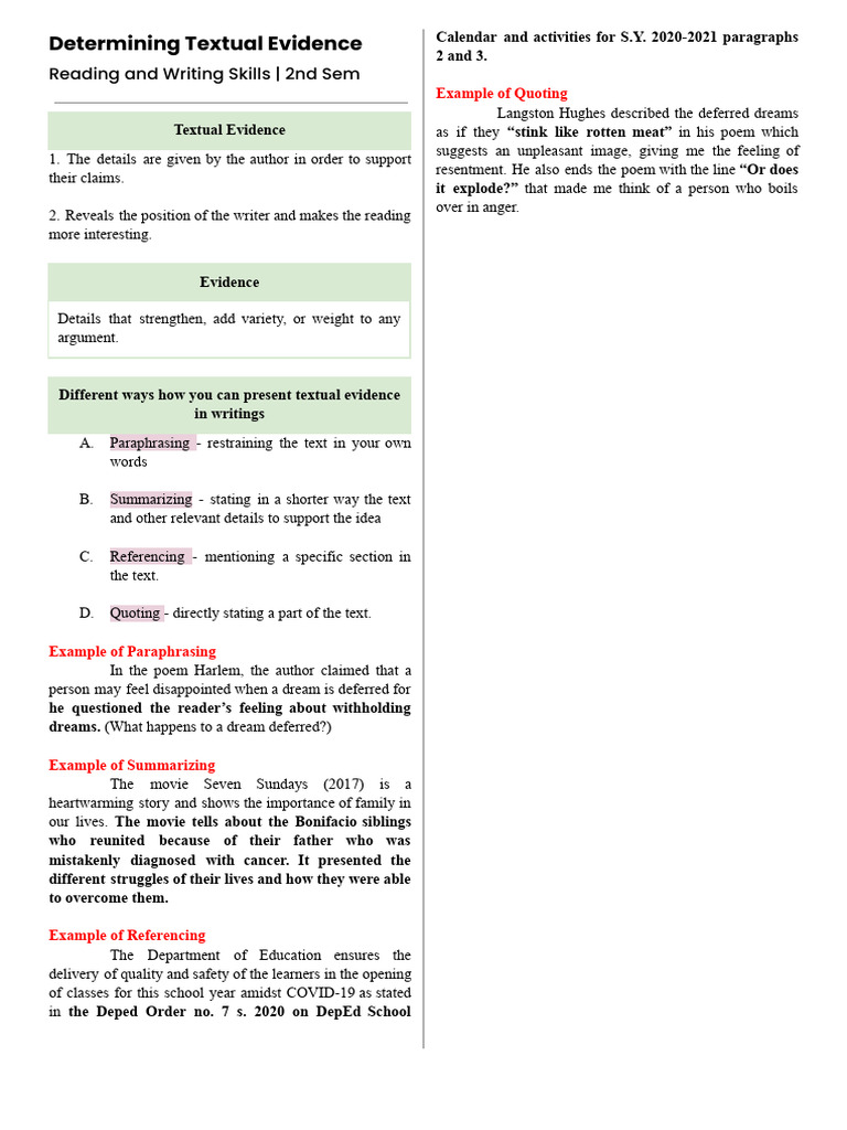 Formulating Evaluating Statement | PDF