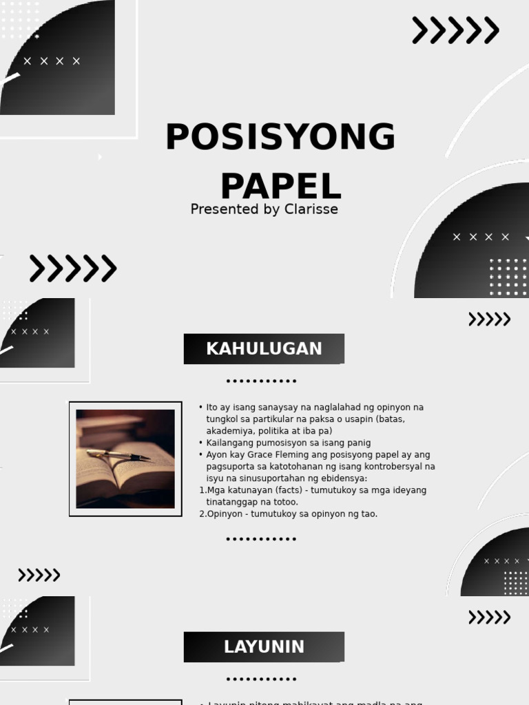 Posisyong Papel | PDF