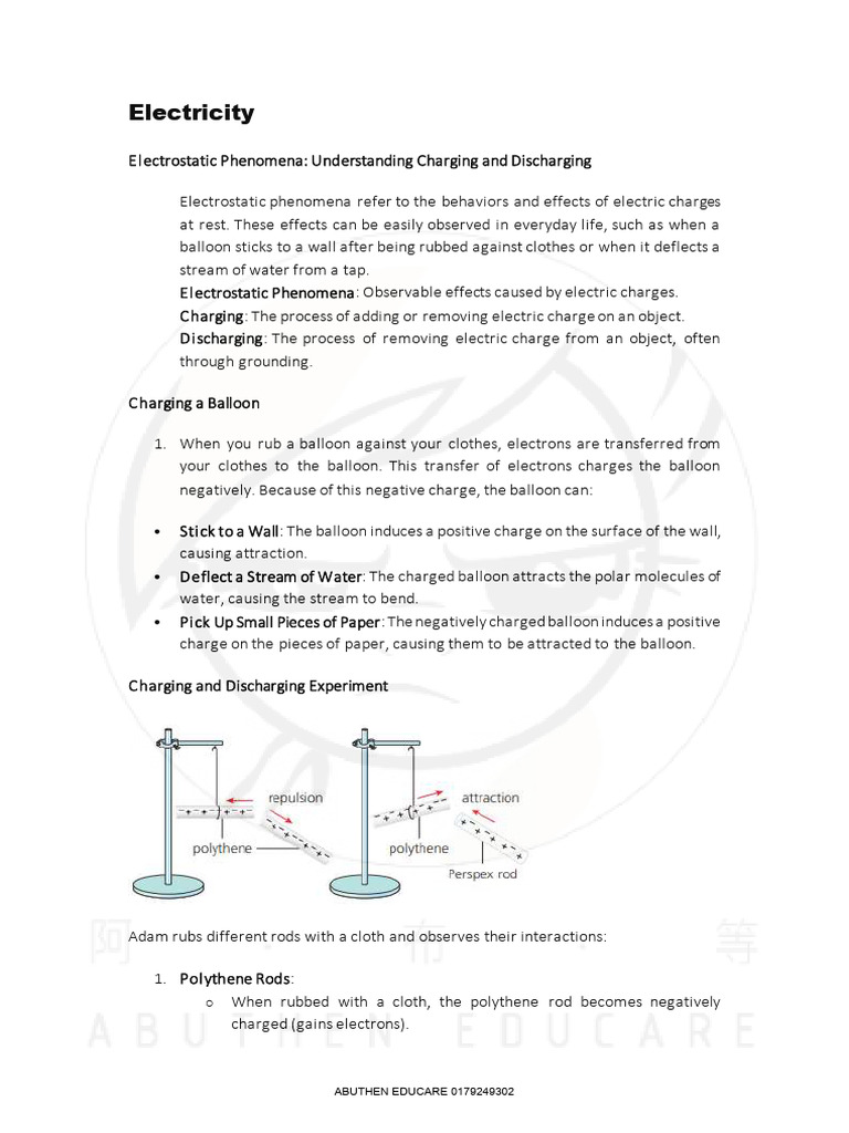 Electricity | PDF | Electrostatic Discharge | Electric Charge
