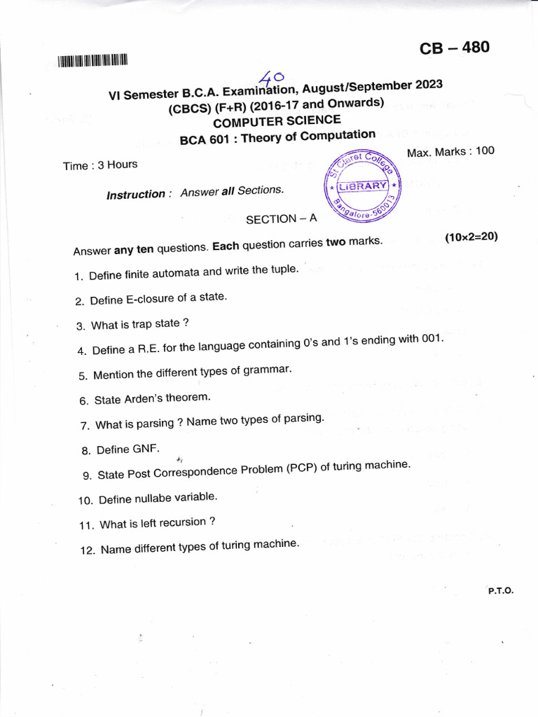 Theory Computation Aug Sep2023 Pdf