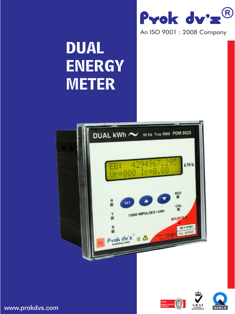Dual Energy Meter | PDF | Alternating Current | Phase (Waves)