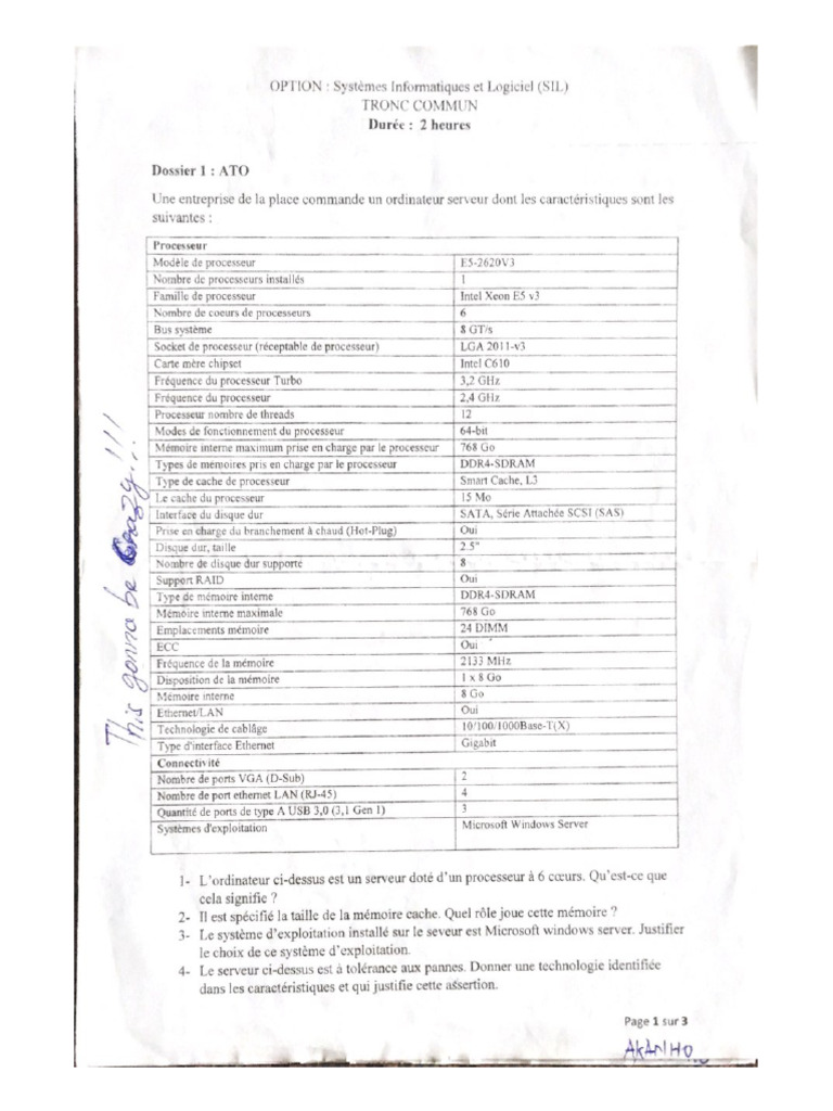 Tronc Commun 2020 | PDF