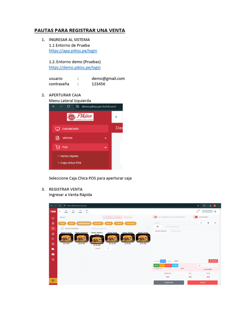Pautas para Registrar Una Venta | PDF