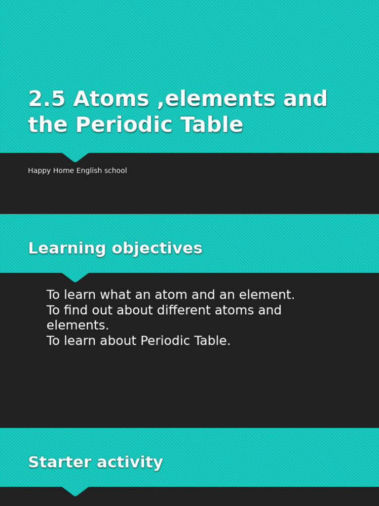 2.5 ppt | PDF | Atoms | Chemical Elements