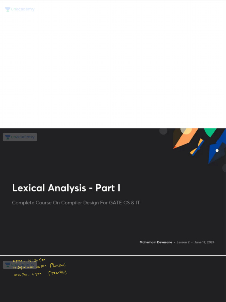Lexical - Analysis - Part - I - With - Anno | PDF