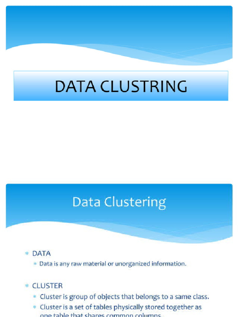 Data Clustring | PDF