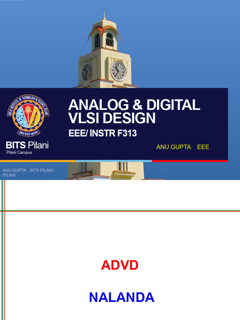 Advd Lecture1 - Merged | PDF | System On A Chip | Integrated Circuit