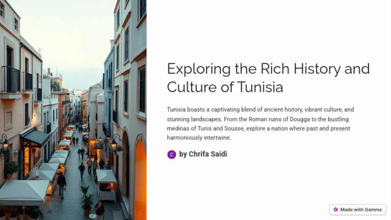 Explore Tunisia's Rich History and Culture | PDF