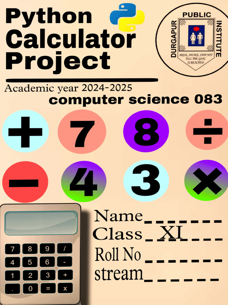 Calculator Covers Page Python | PDF
